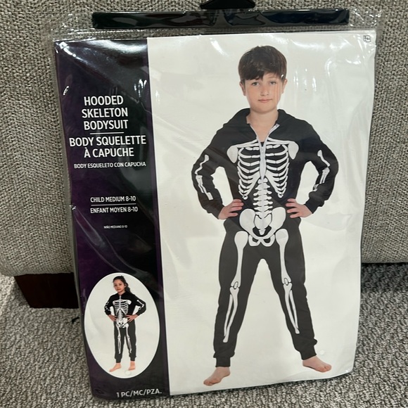 Costumes | Hooded Skeleton Costume | Poshmark